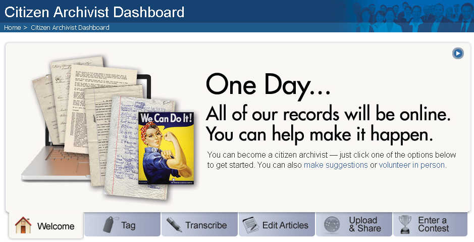 Citizen Archivist Dashboard
