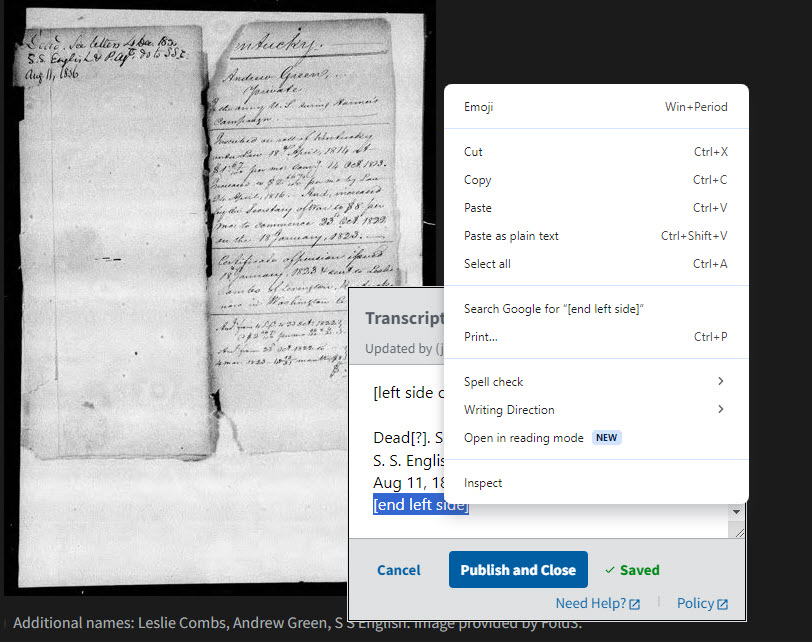 Get Started Transcribing | National Archives