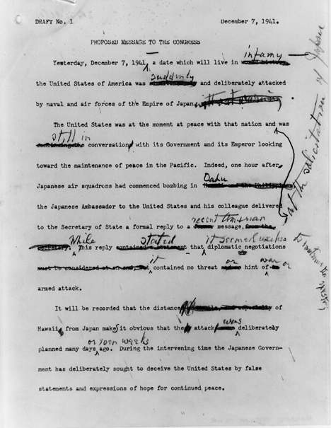 'A Date Which Will Live in Infamy' | National Archives 'A Date Which Will Live in Infamy' | National Archives