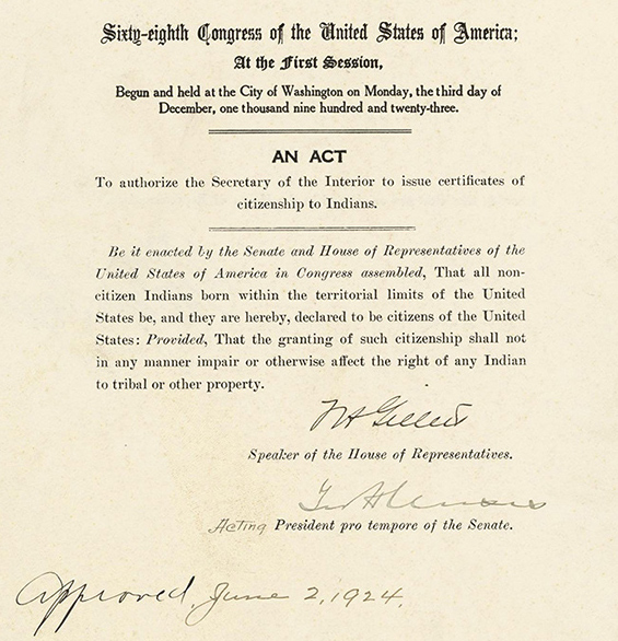 Native American Heritage Month Program: The American Indian Citizenship ...