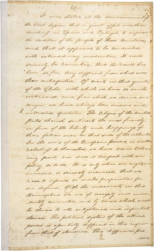 Monroe Doctrine 1823 National Archives Monroe Doctrine 1823 National Archives